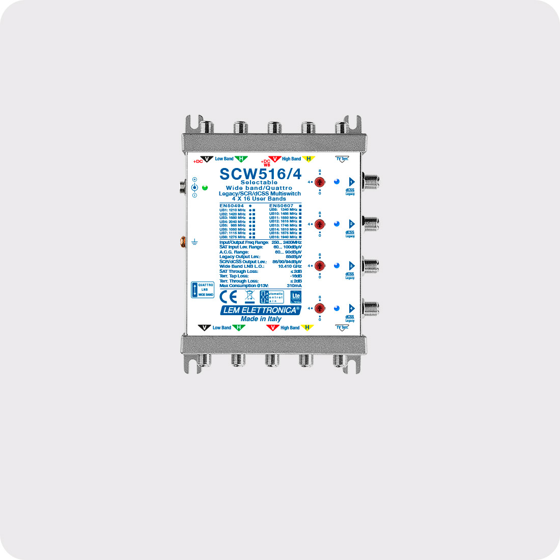 Hybrid dCSS Multiswitch – LEM ELETTRONICA